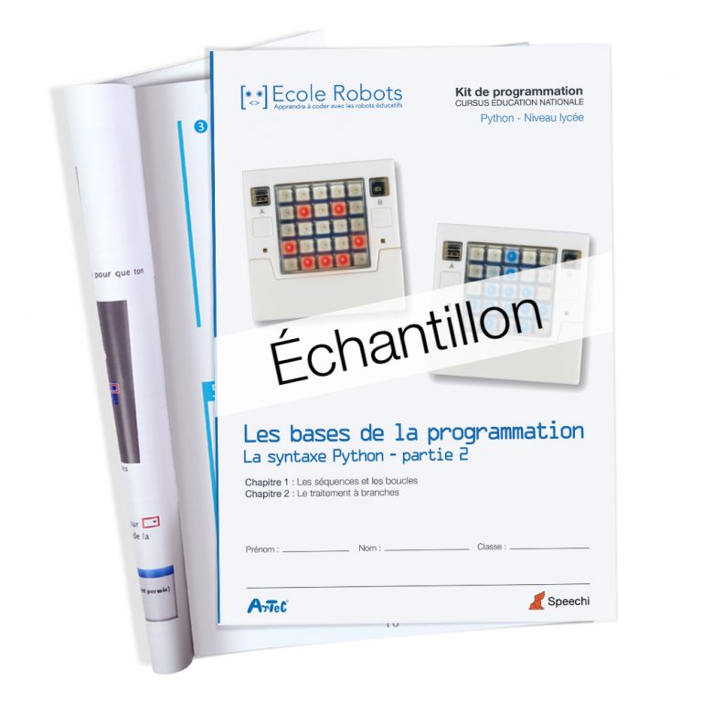 Livrets pédagogiques pour apprendre à coder en Python - Ecole Robots