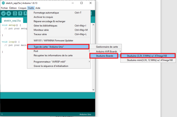 2. Configurations de l'IDE Arduino - EcoleRobots